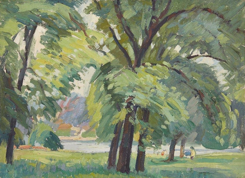 Walter Durac Barnett | Lush green landscape | MutualArt