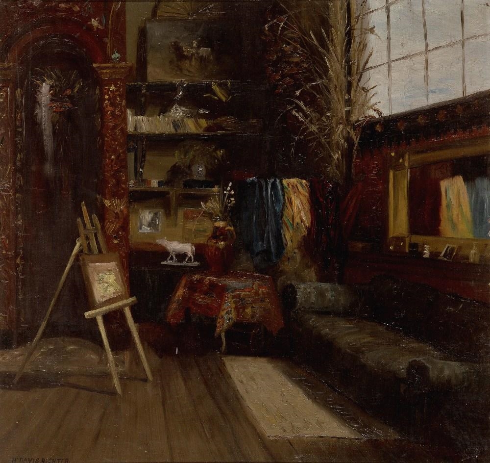 Herbert Davis Richter | The drawing room in summer | MutualArt