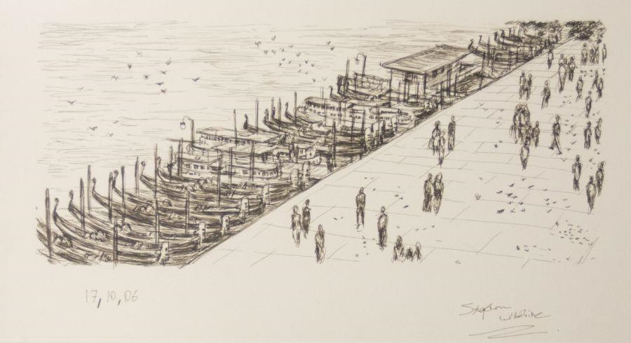 Stephen Wiltshire | Gondolas at Venice | MutualArt