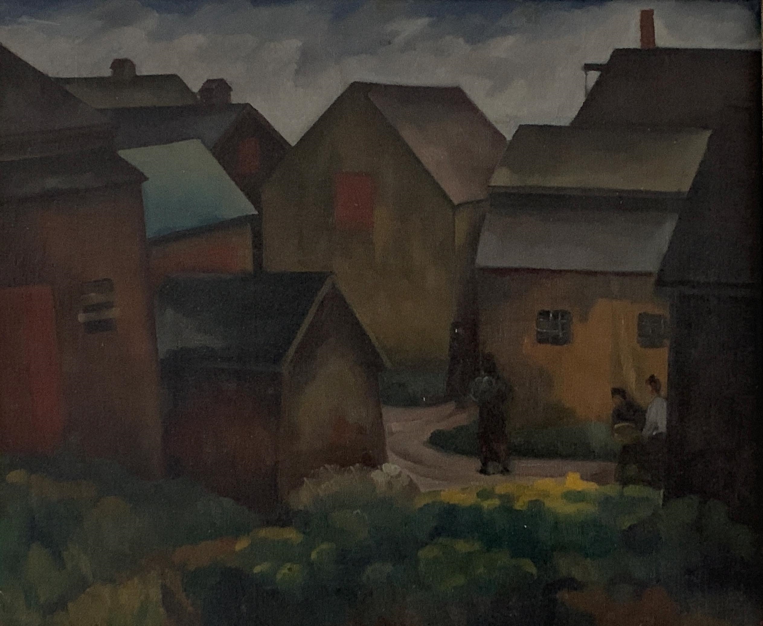 Joseph Raskin | Village at Dusk | MutualArt