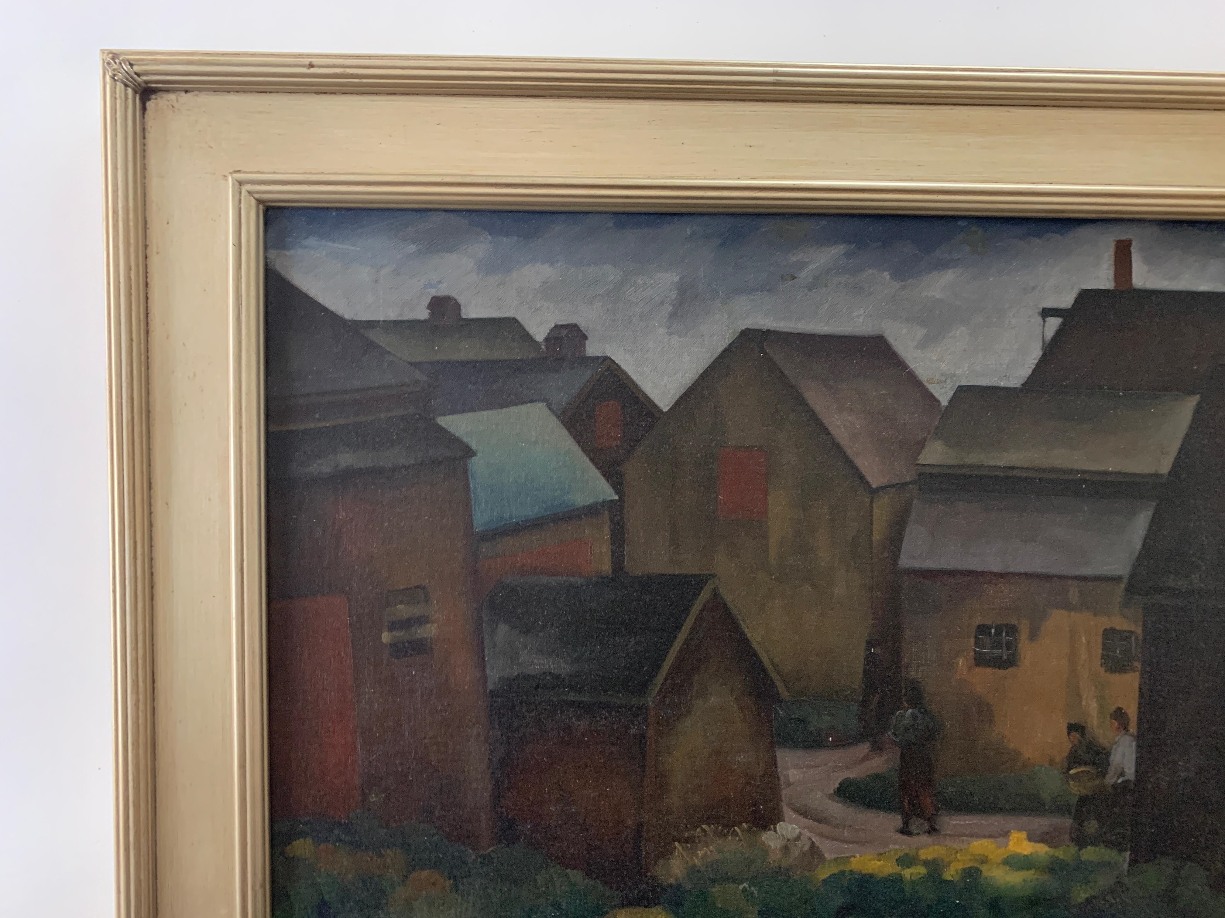 Joseph Raskin | Village at Dusk | MutualArt