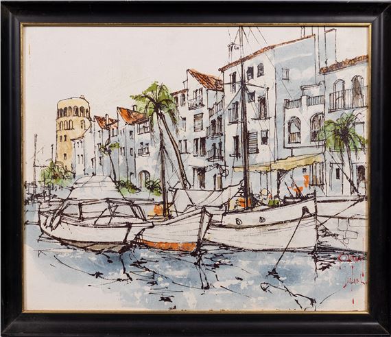 Bernard Dufour | Mediterranean Marina | MutualArt