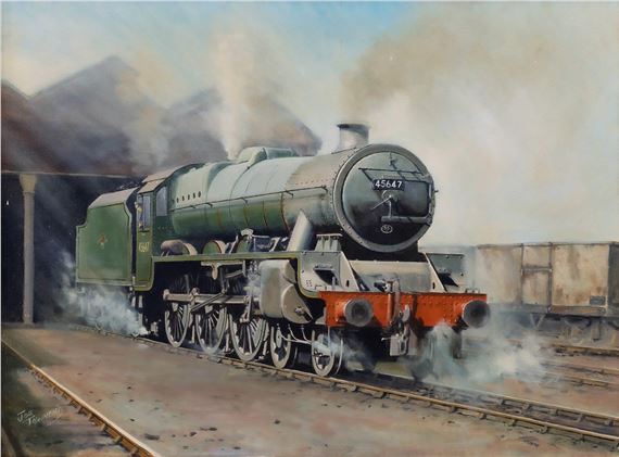 Joe Townend | Jubilee Class Steam Locomotive 45647 | MutualArt