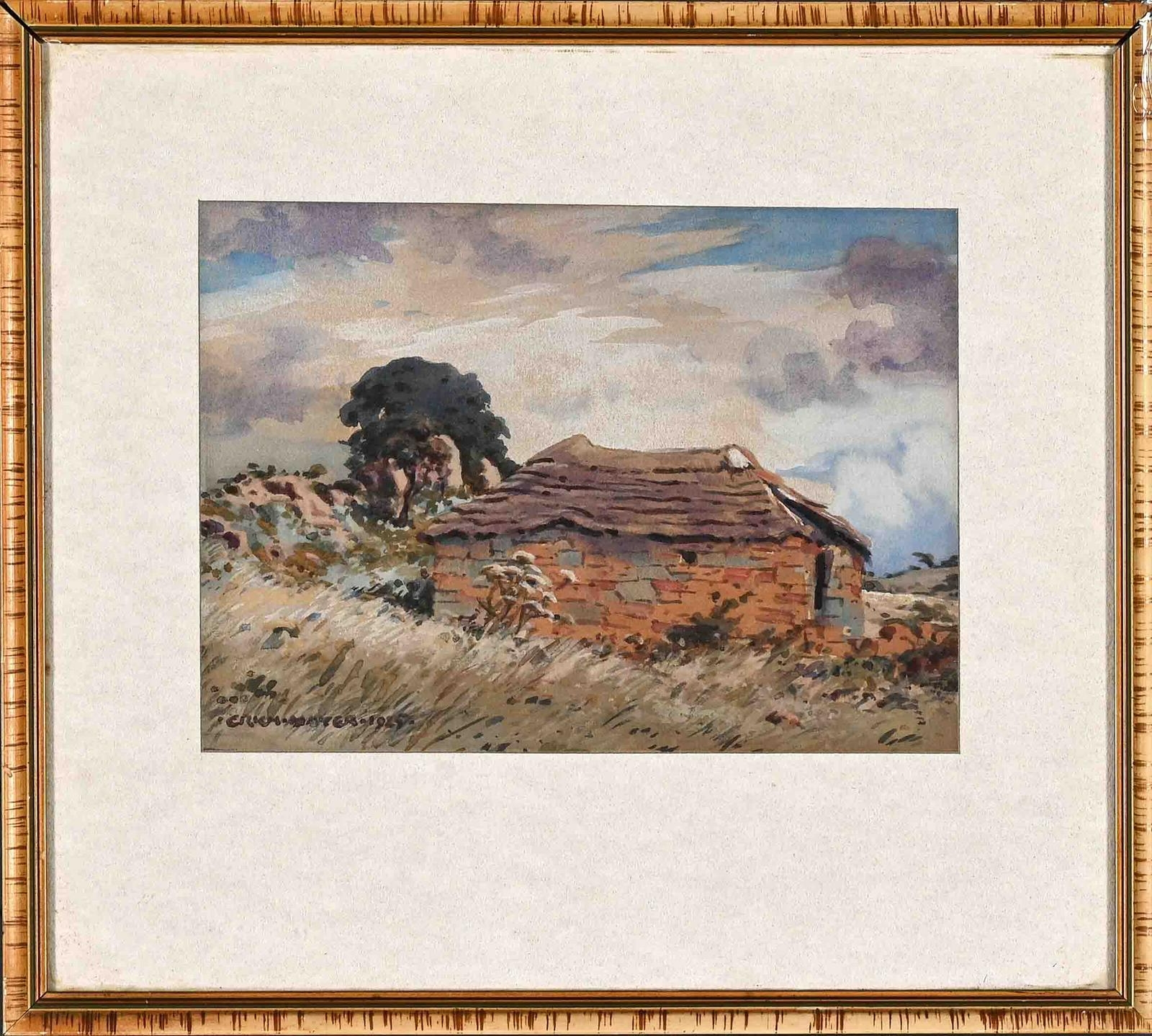 Erich Mayer | BUILDING ON AN OUTCROP (1925) | MutualArt