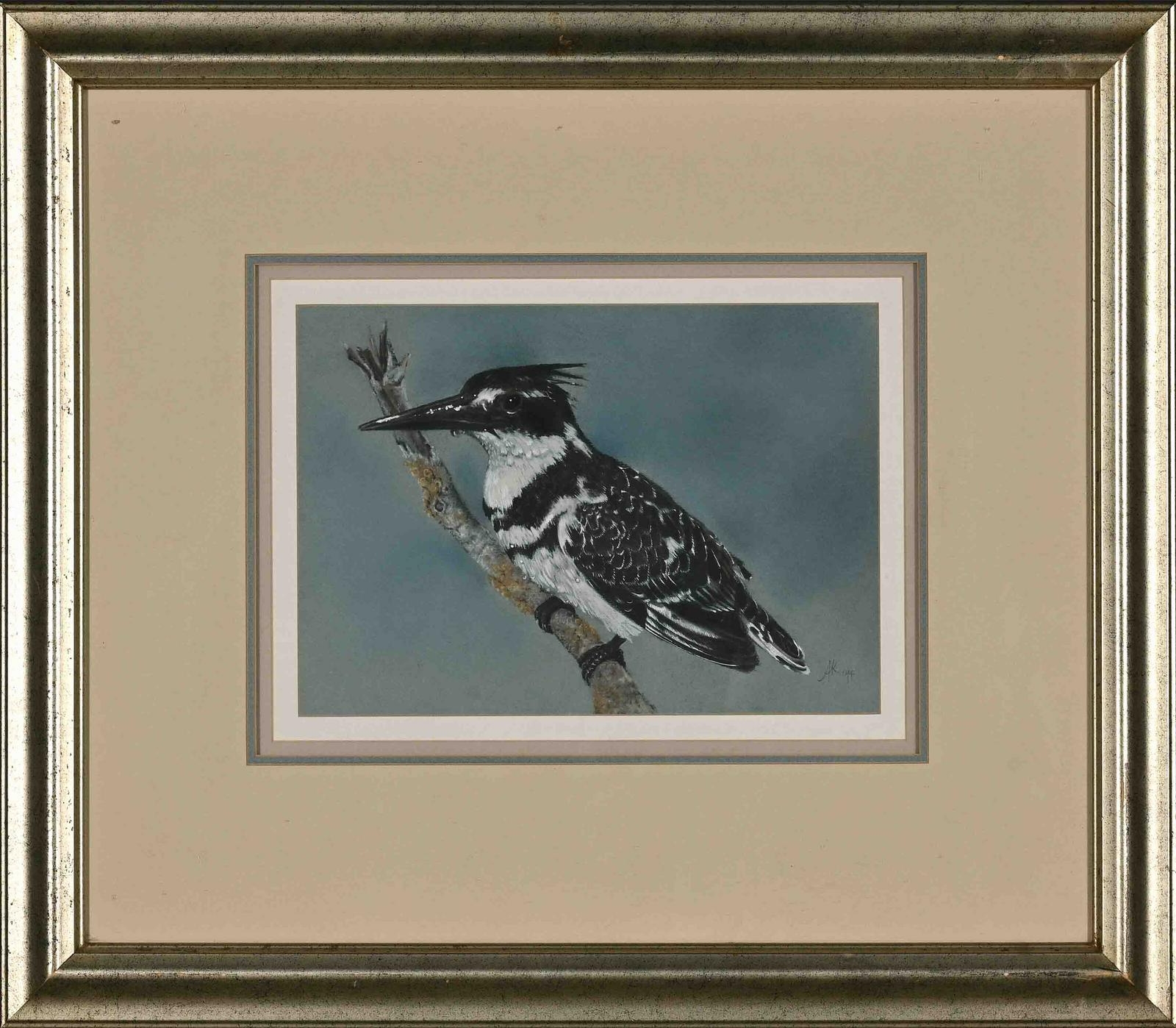 Angela Key | PIED KINGFISHER (1994) | MutualArt