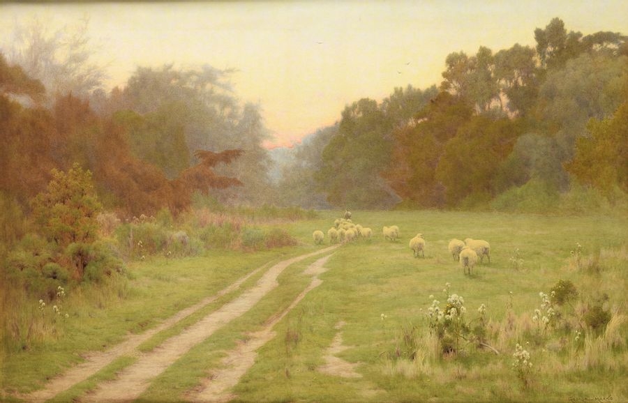 George Marks | Herd of Sheep at | MutualArt
