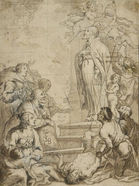 Flemish School 17th Century | 17th century FLEMISH school Two angels ...