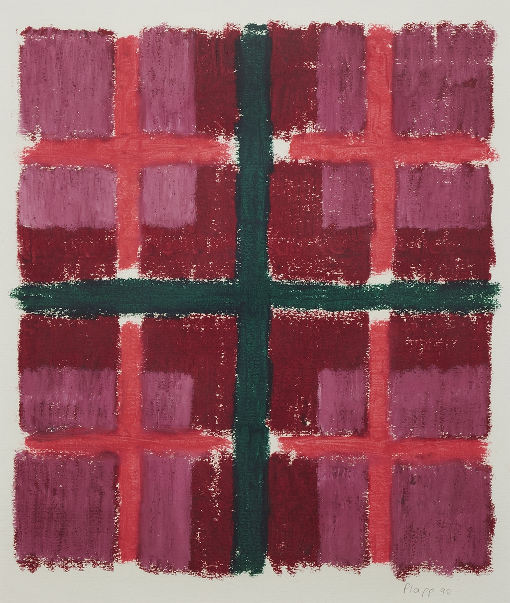 Jon Plapp | Wahroonga Series, 1990 (red) (1990) | MutualArt