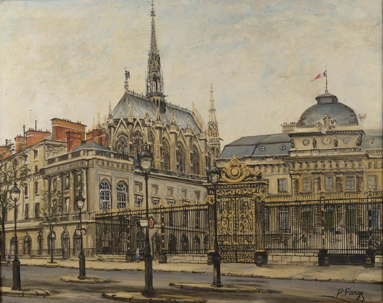 Pierre Farge | The old Palace of Justice of Paris and the Sainte ...