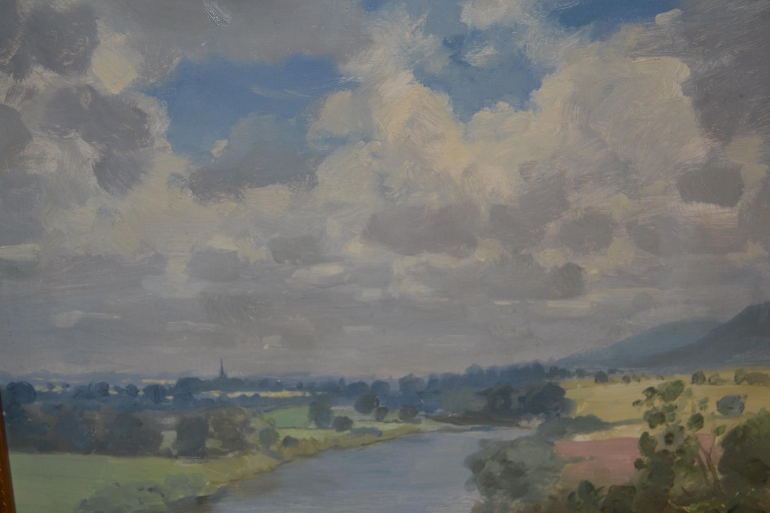 Edward Brian Seago | view across a river landscape | MutualArt
