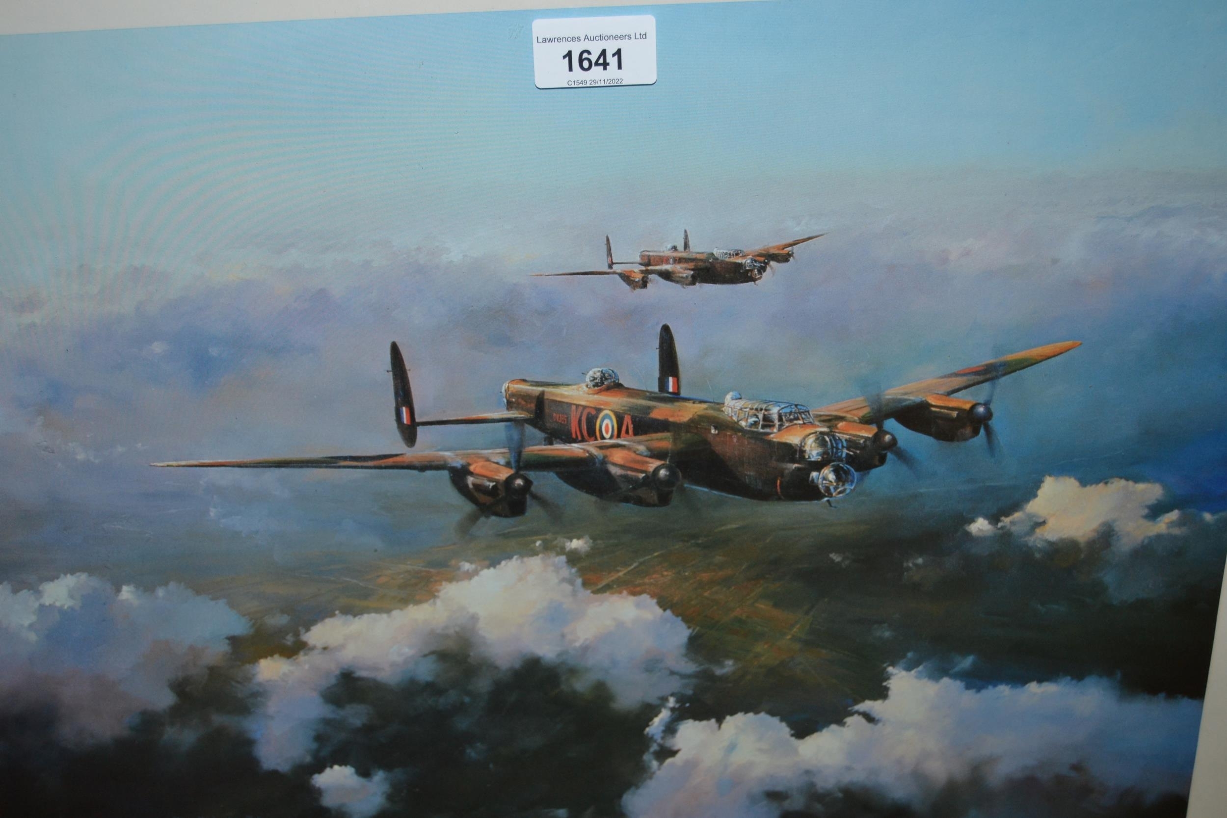 Robert Taylor | a Lancaster signed by Leonard Cheshire and a Spitfire ...