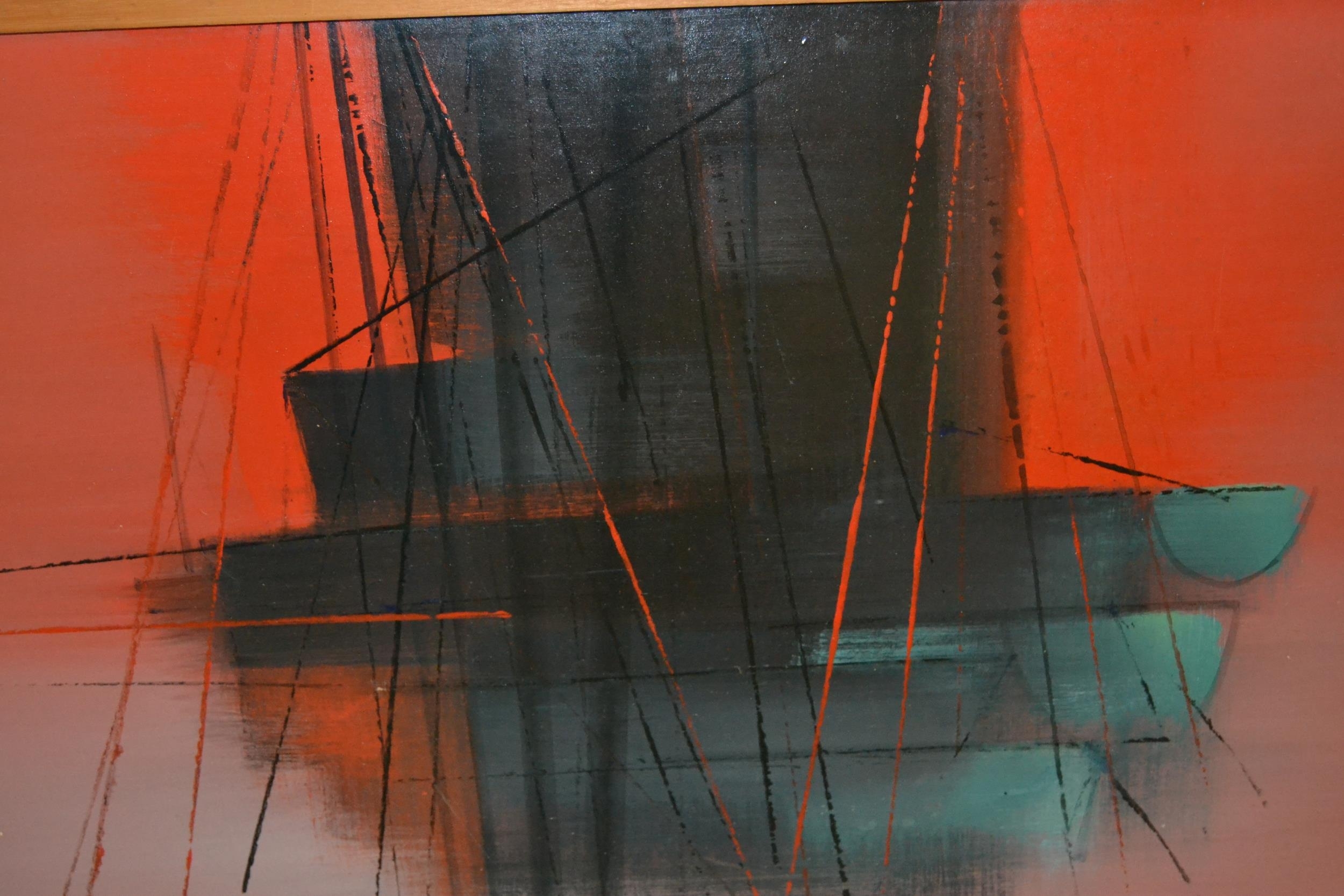 Eric Mason | abstract scene of a boat | MutualArt