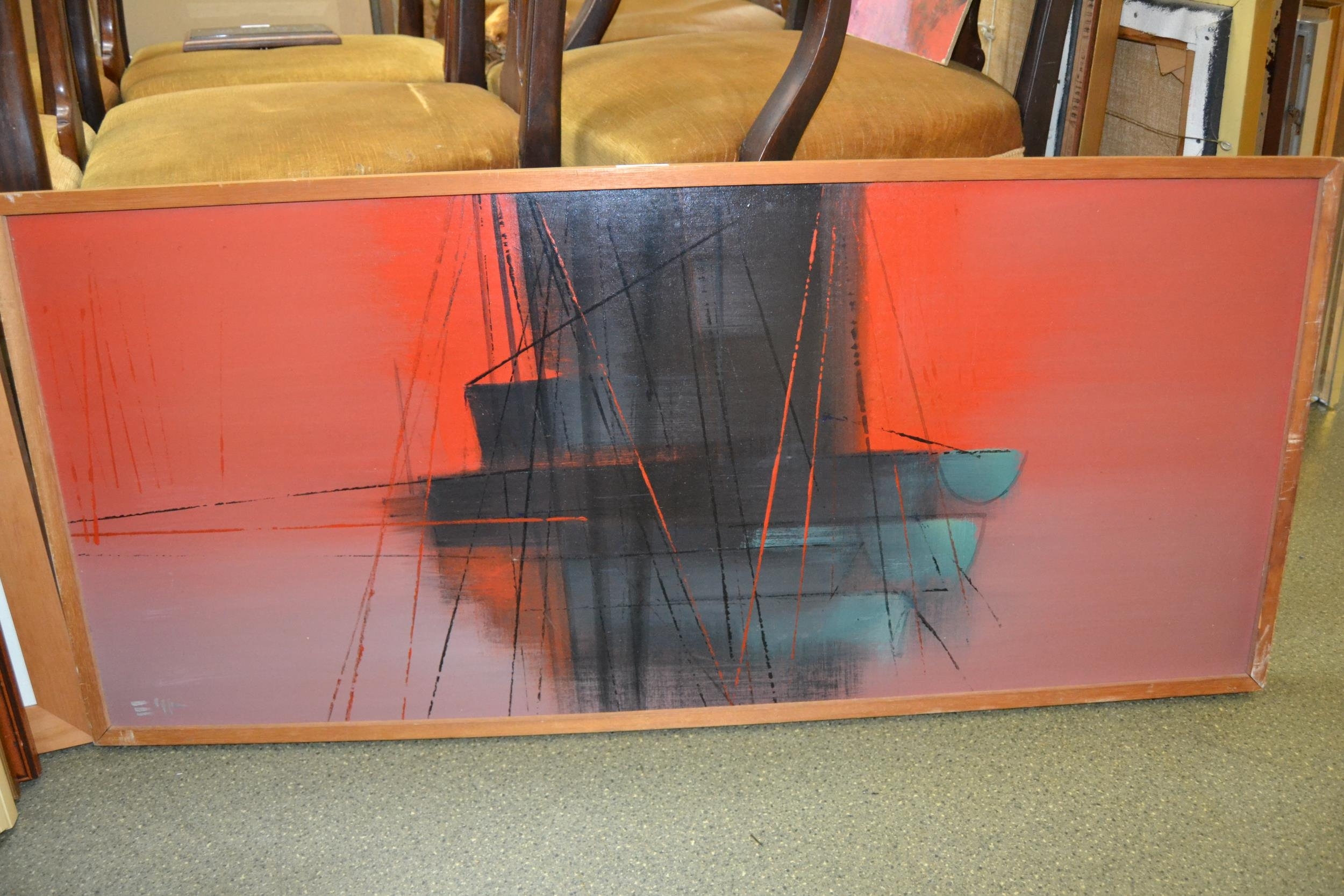 Eric Mason | abstract scene of a boat | MutualArt