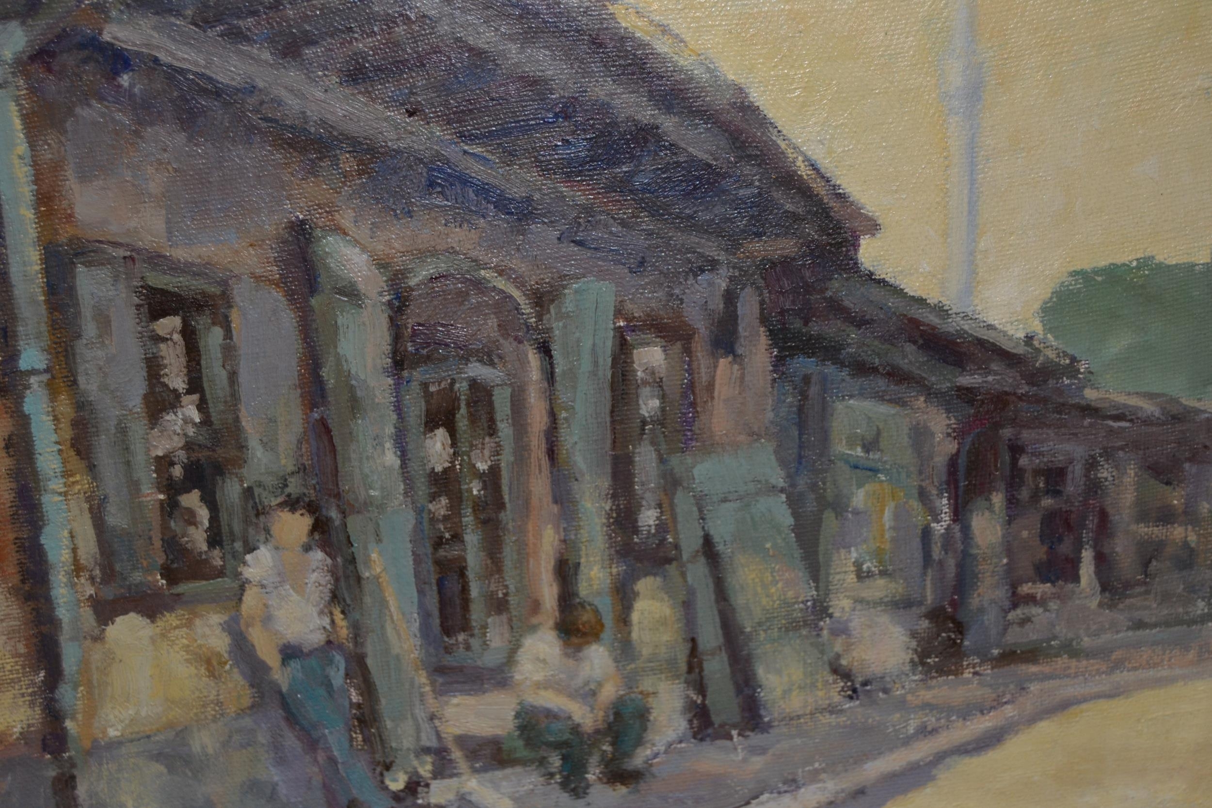 Williams Terrick | street scene with two figures by a doorway | Compare ...