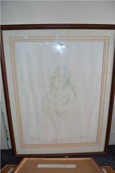 Andrew Vicari | ' Lafille du Var ' portrait of a girl | MutualArt