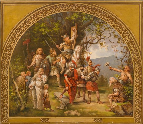 Daniel Hock | Teutons with captured Romans | MutualArt