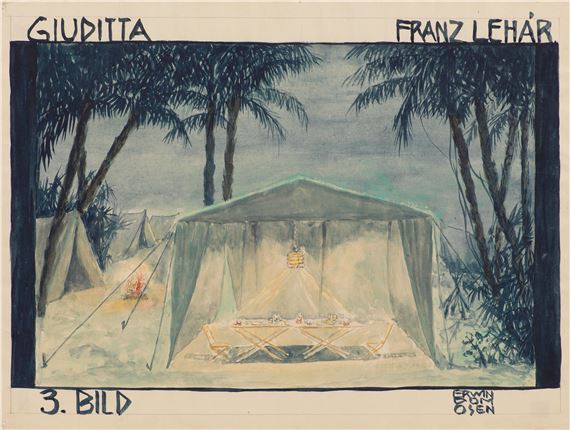 Erwin Dominik Osen | Stage design for Giuditta by Franz Lehár | MutualArt