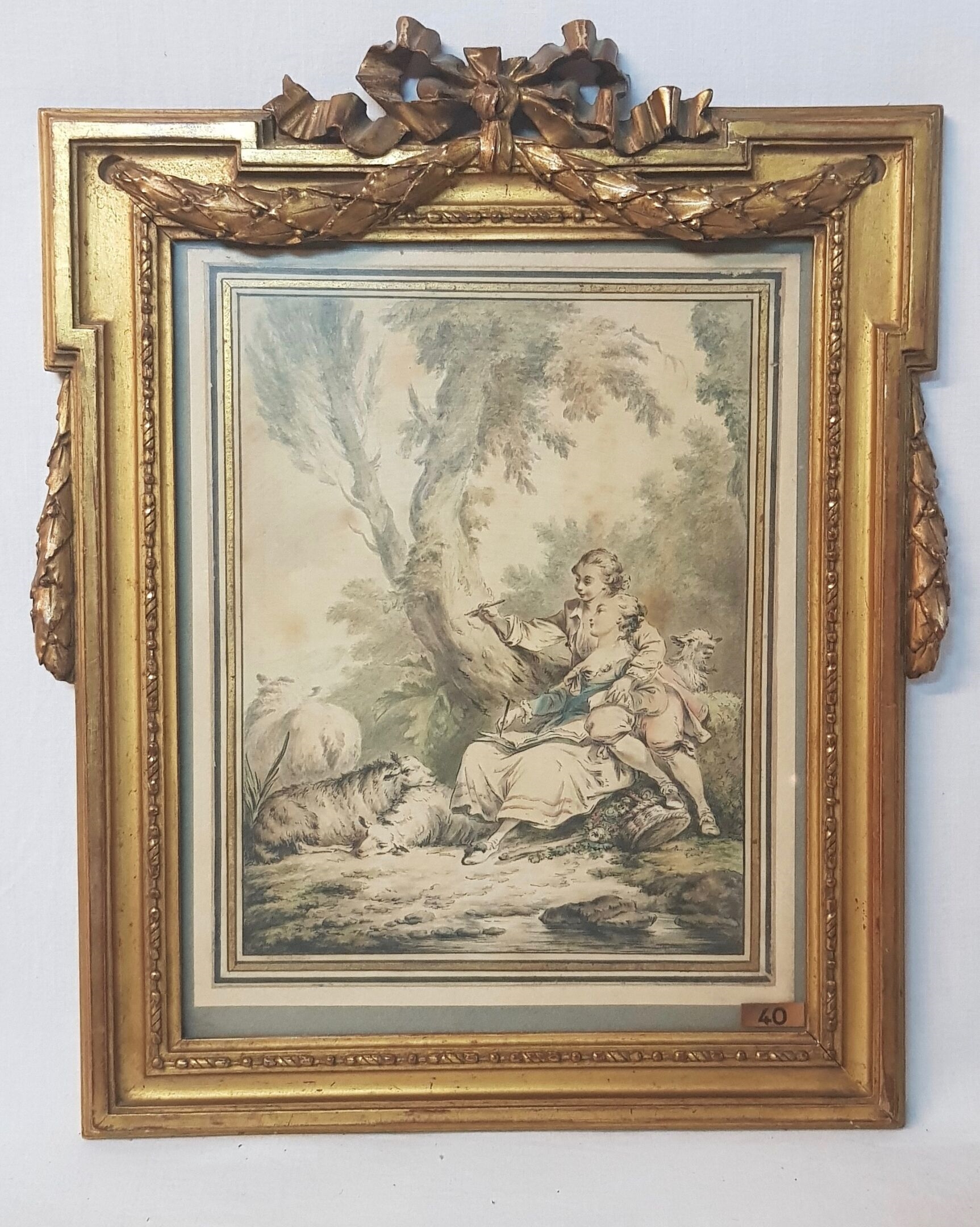 Jean-Baptiste Huet | Les Coeurs gravés (1948) | MutualArt