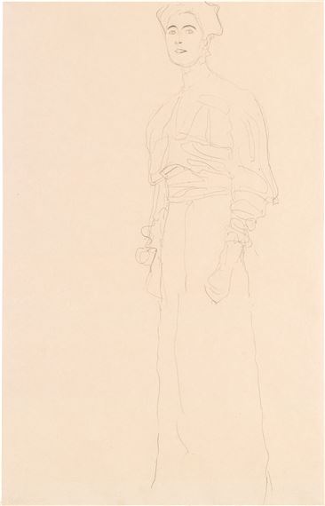 Gustav Klimt | Standing facing left (1904) | MutualArt
