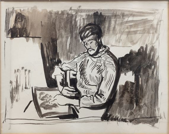Rik Wouters | L'aquarelliste ou L'artiste au travail | MutualArt