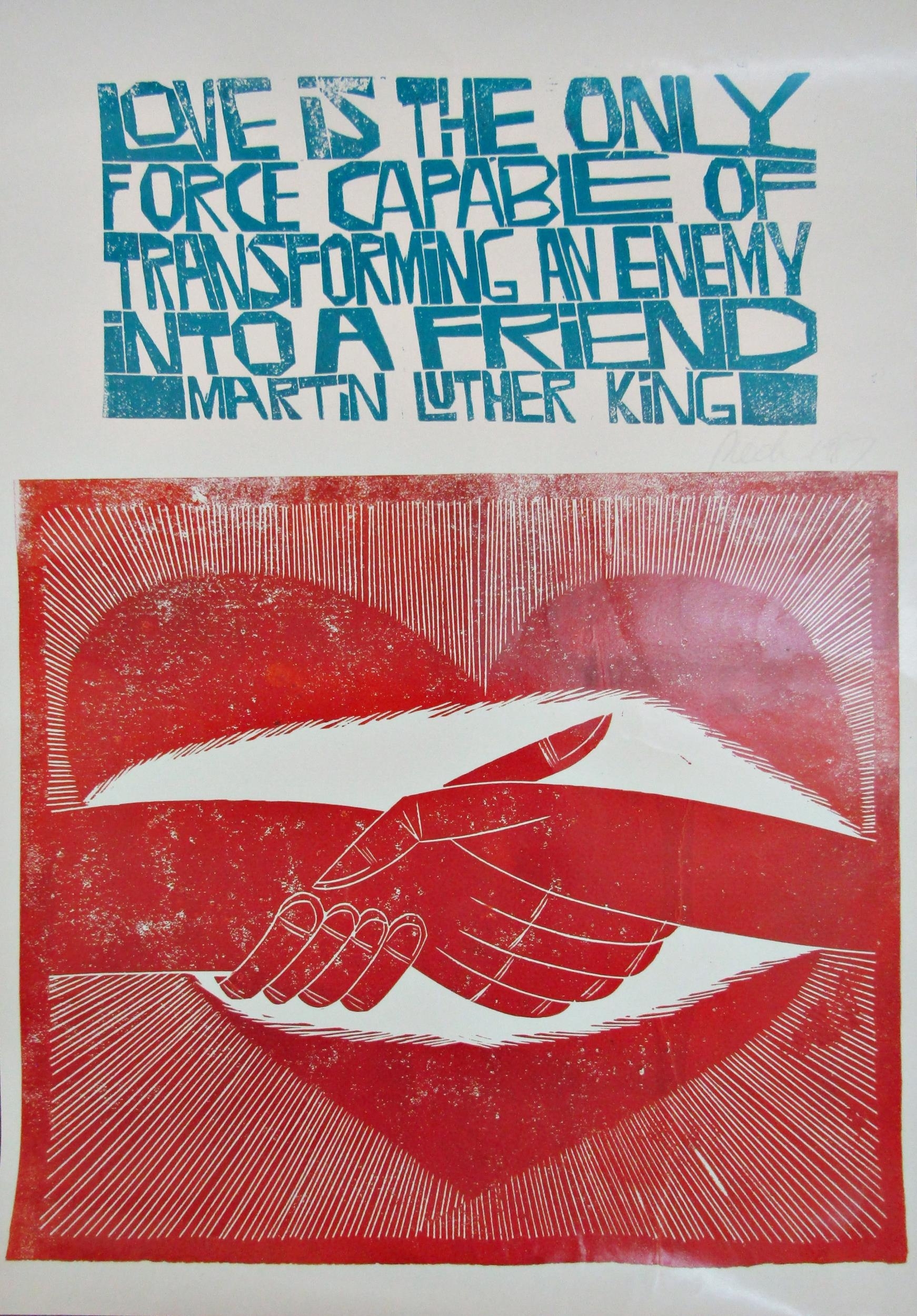 Paul Peter Piech | 'MARTIN LUTHER KING' Love is the only force capable ...