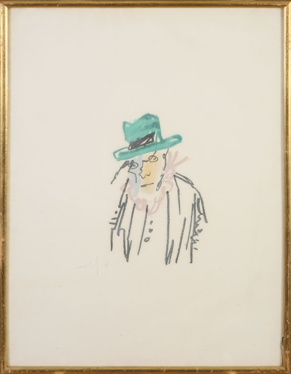 Pinchas Litvinovsky | Figure with green hat | MutualArt