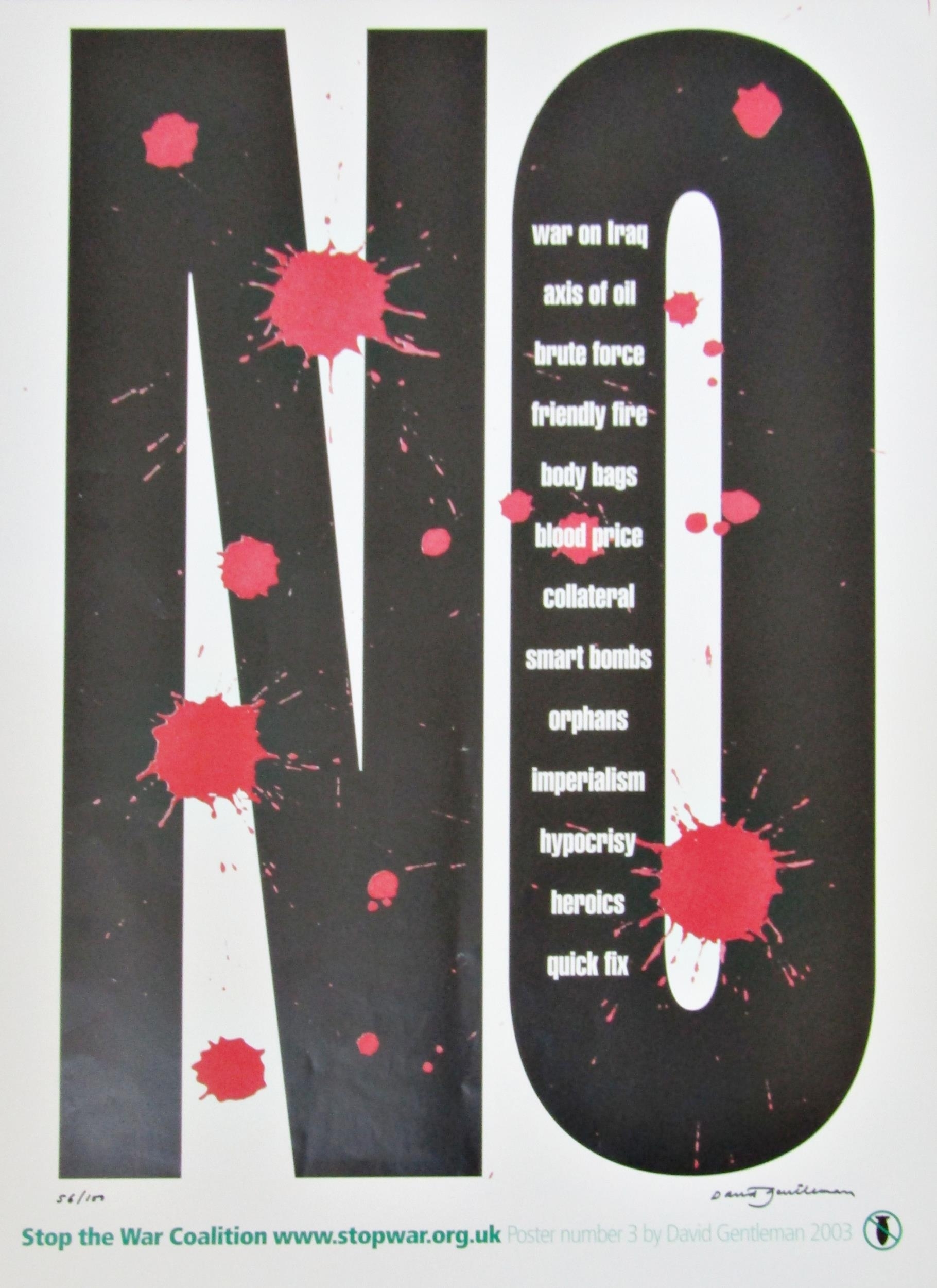 David Gentleman | 'POSTER NO. 3' | MutualArt