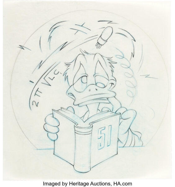 Hank Porter | Donald Duck WWII Insignia Preliminary Drawing for Radio ...
