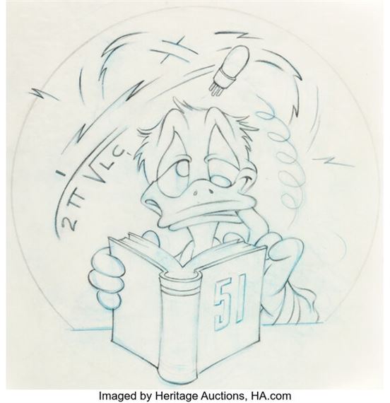 Hank Porter | Donald Duck WWII Insignia Preliminary Drawing for Radio ...