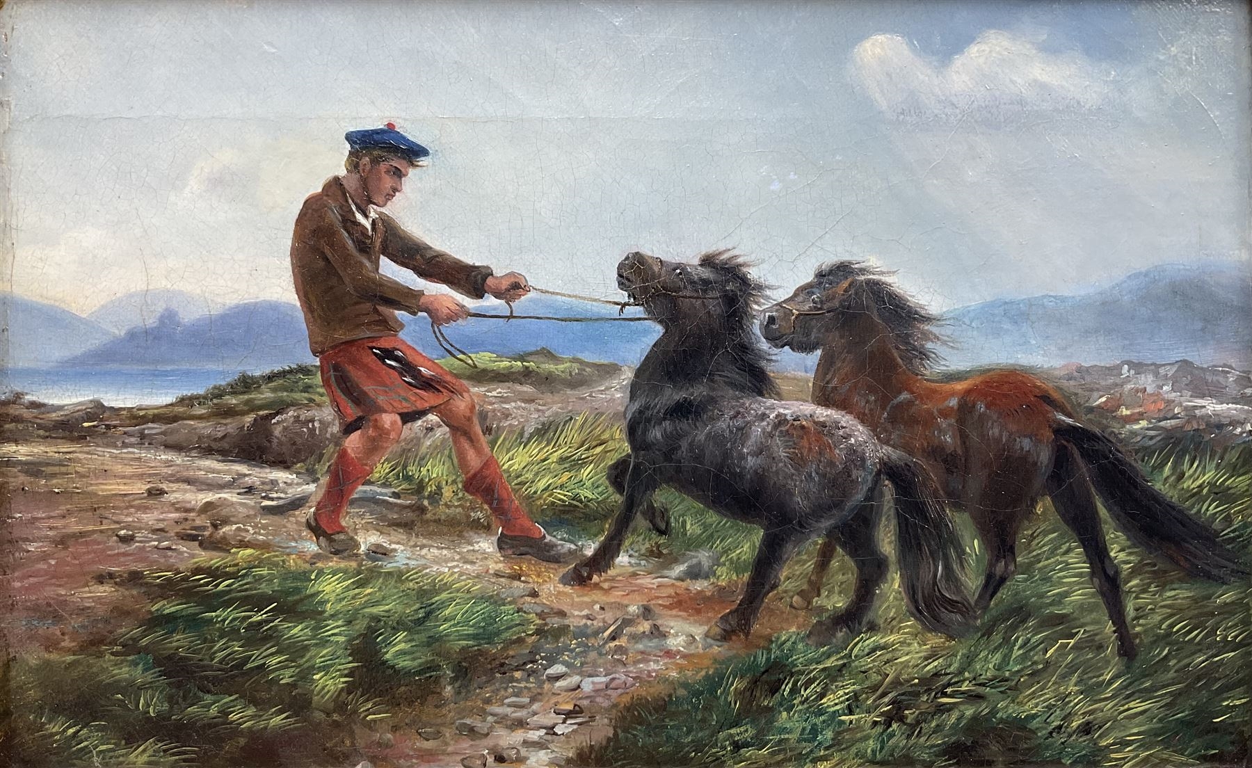 Rosa Bonheur | A Ghillie and two Shetland Ponies in a Misty Scottish ...