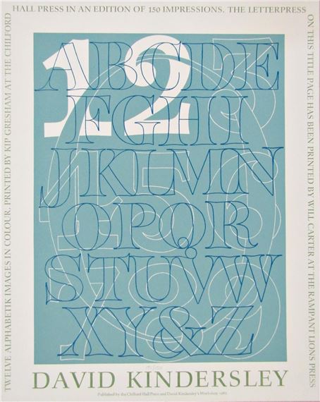 David Kindersley | 'ALPHABETIK SERIES no.12' | MutualArt