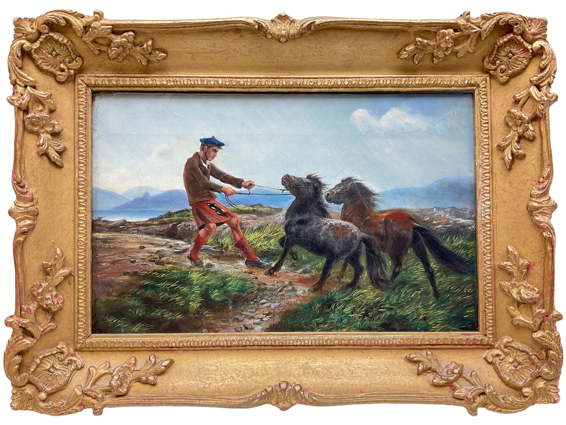 Rosa Bonheur | A Ghillie and two Shetland Ponies in a Misty Scottish ...