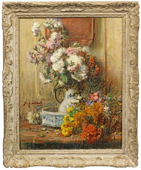 Alfred Benoît Caillaud | Impressionistisches Blumenstillleben (1879 ...