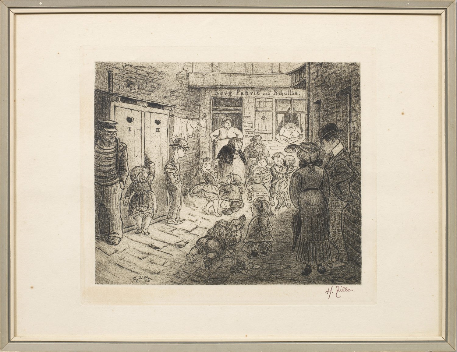 Heinrich Zille | Berlin - Ackerstraße. Originaltitel (1905) | MutualArt