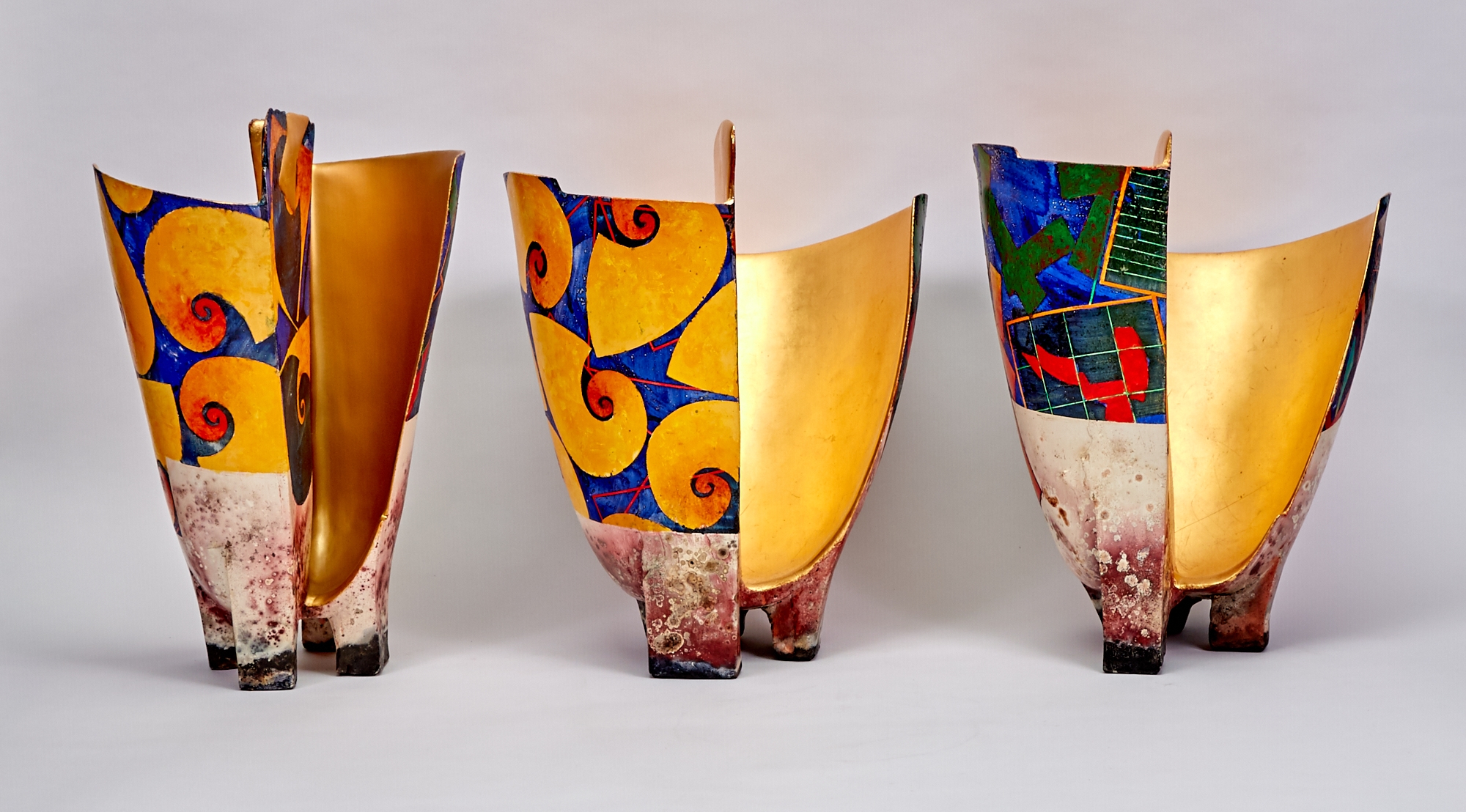 Bennett Bean | Bennett Bean Painted and Gold-Leaf Decorated Earthenware ...