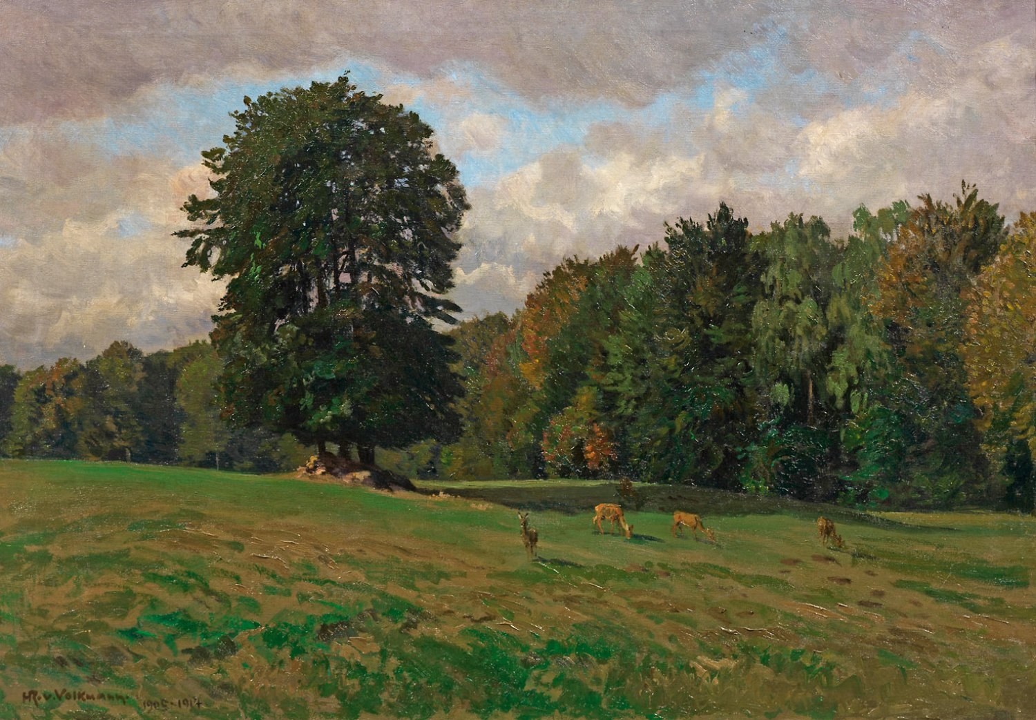 Hans Richard von Volkmann | Am Waldessaum. Originaltitel (1905 - 1914 ...