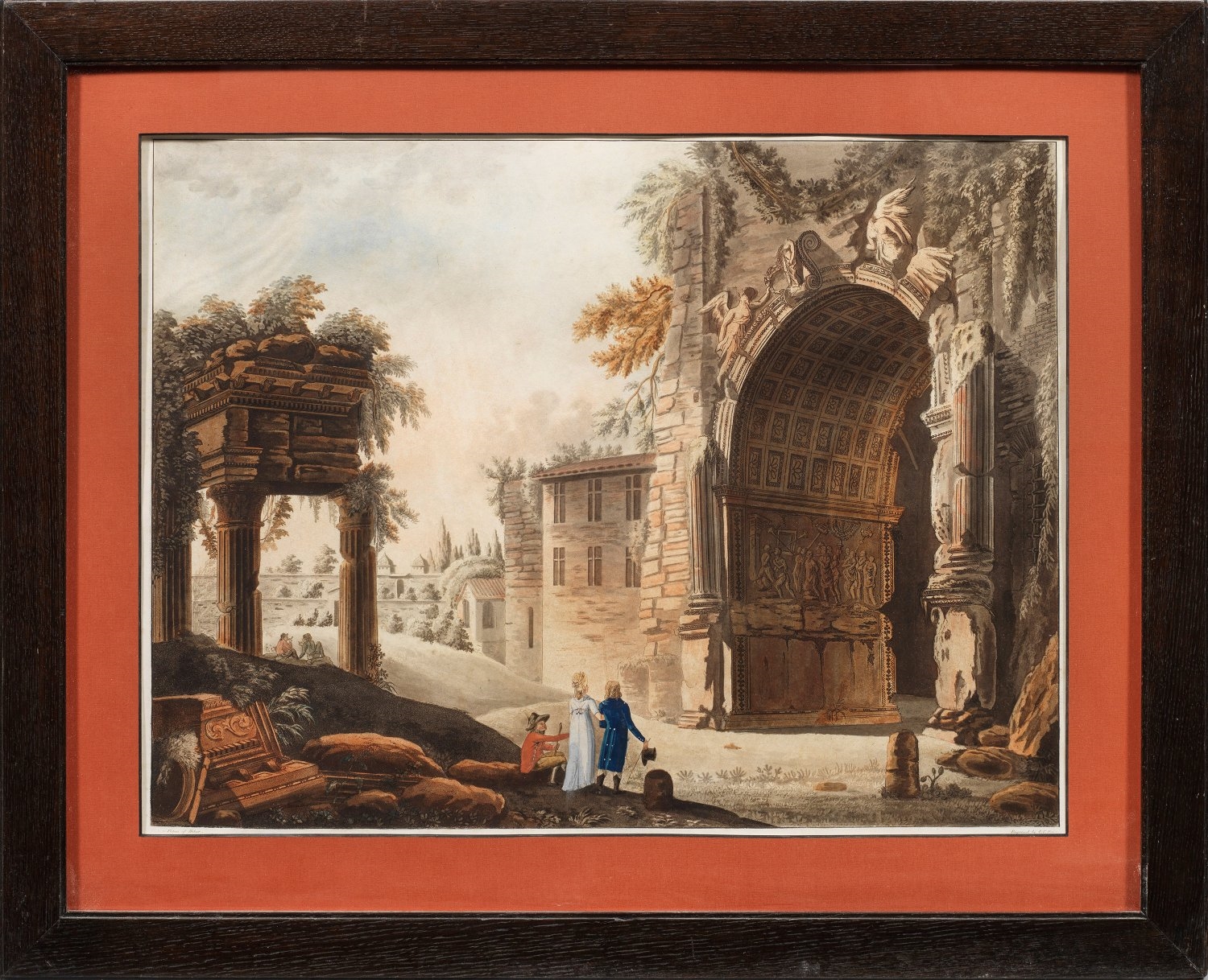 Johann Thomas Hauer | Sechs Blätter mit italienischen Ansichten | MutualArt