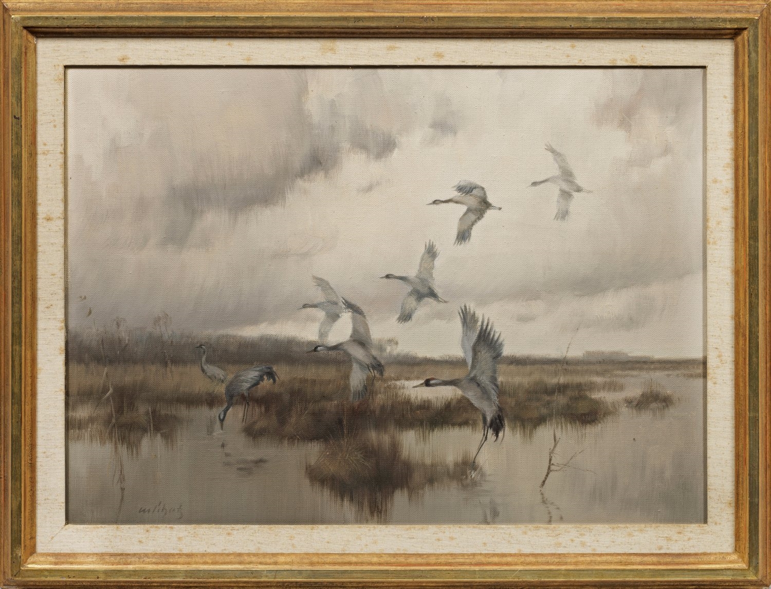 Manfred Schatz | Einfall der Kraniche. Originaltitel | MutualArt