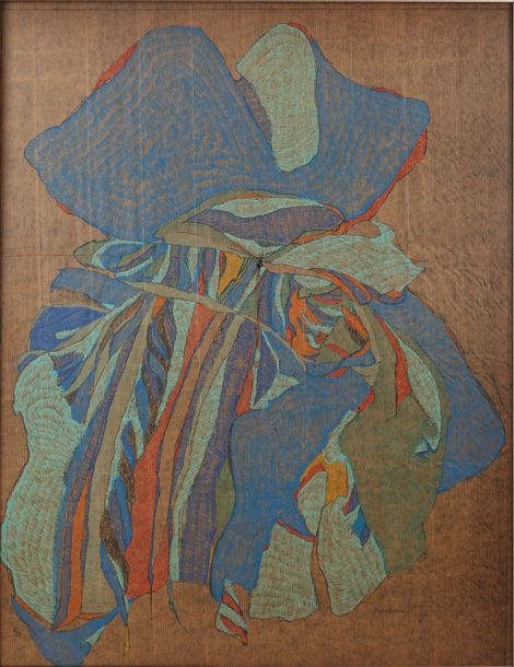 Riva Boren | Untitled Lithograph on Kraft paper Signed lower right and ...