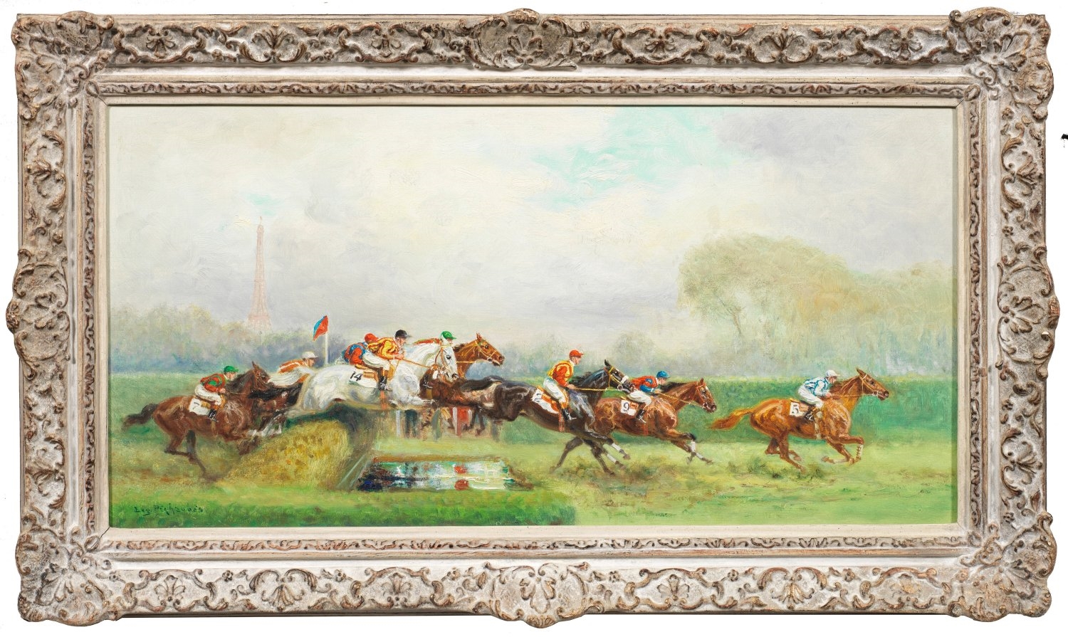 Eugène Péchaubès | Springreiter im Bois de Boulogne bei Paris | MutualArt