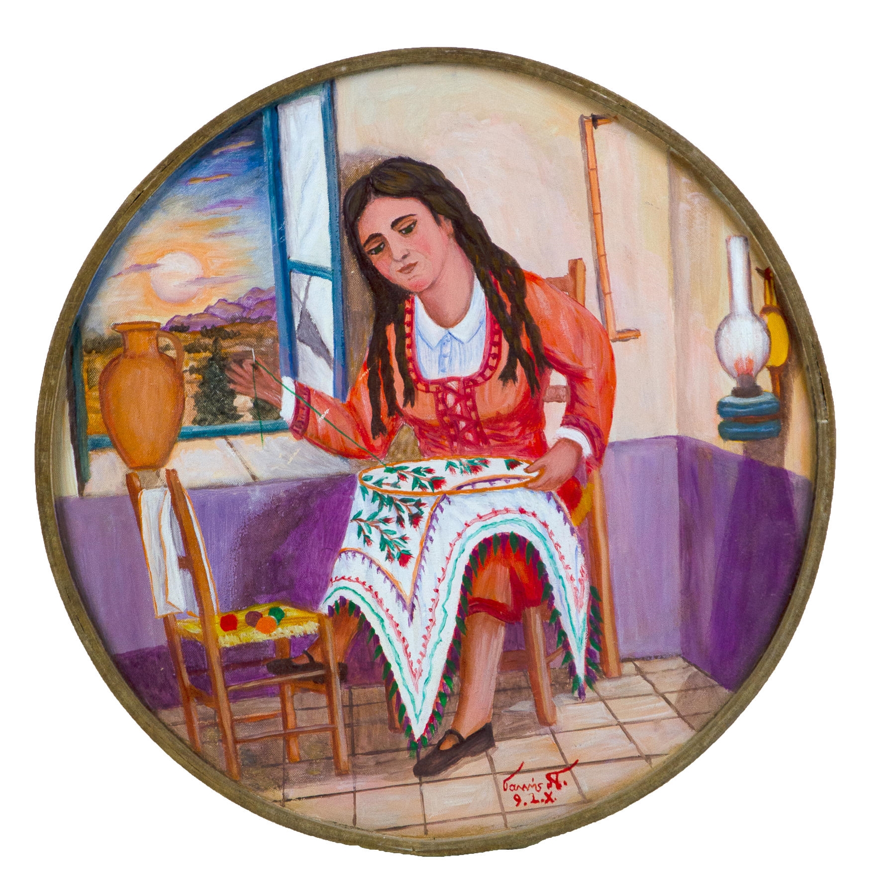 Yannis Pelecanos | Cypriot women doing embroidery (2010) | MutualArt