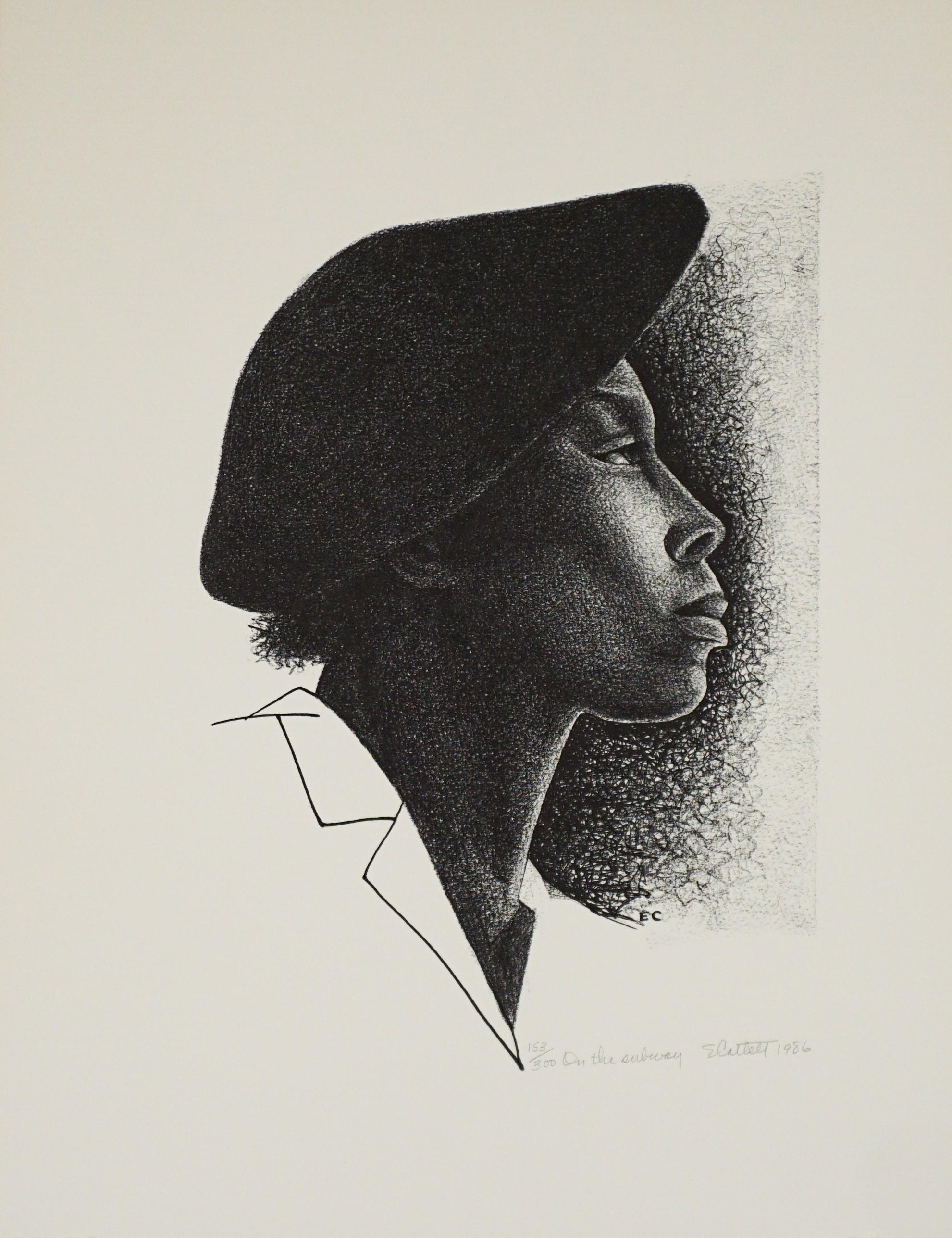 Elizabeth Catlett | On the Subway (1986) | MutualArt