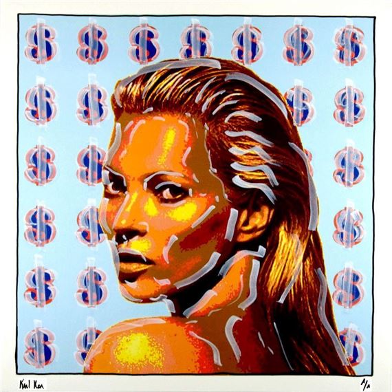 Kox Karl | Kate Moss Orange | Compare similar artworks | MutualArt