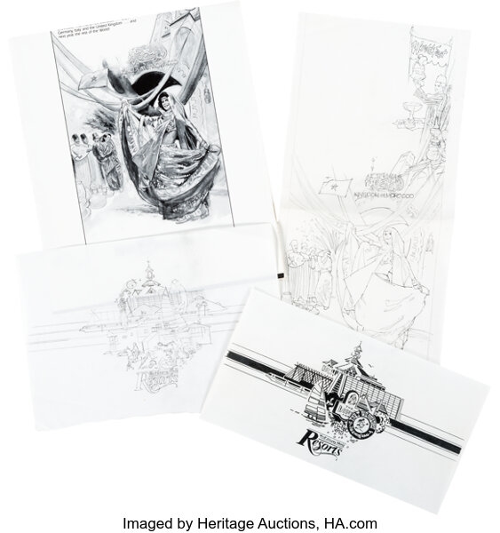Ed French | Walt Disney World - Ed French Preliminary Original Art and ...