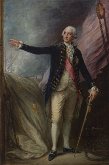 Thomas Gainsborough | Portrait of Admiral George Brydges Rodney, 1st ...