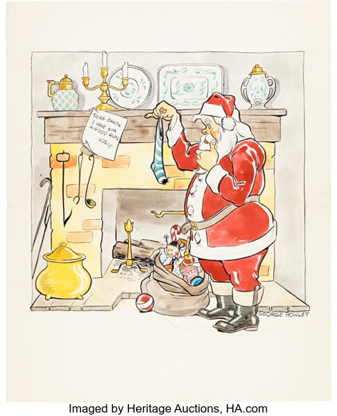 George Rowley | George Rowley - Original Santa Claus Illustration ...