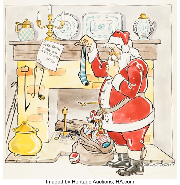 George Rowley | George Rowley - Original Santa Claus Illustration ...