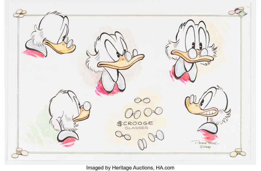 Patrick Block | Scrooge McDuck Model Sheet Illustration by Patrick ...