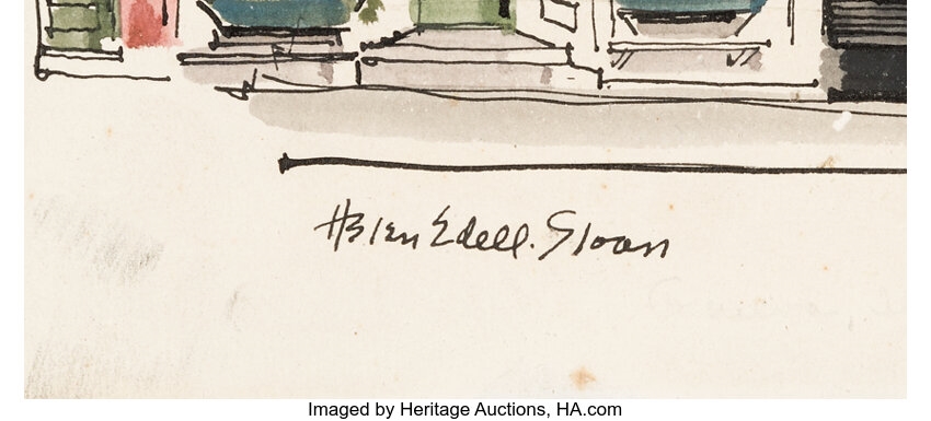 Helen Edell Sloan | Original Watercolor by Disney Artist Helen Edell ...