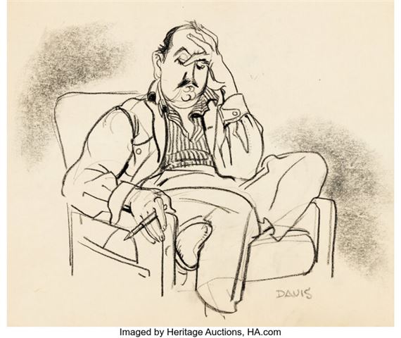 Marc Davis | Disney Artist Portrait Drawing Attributed to Marc Davis ...